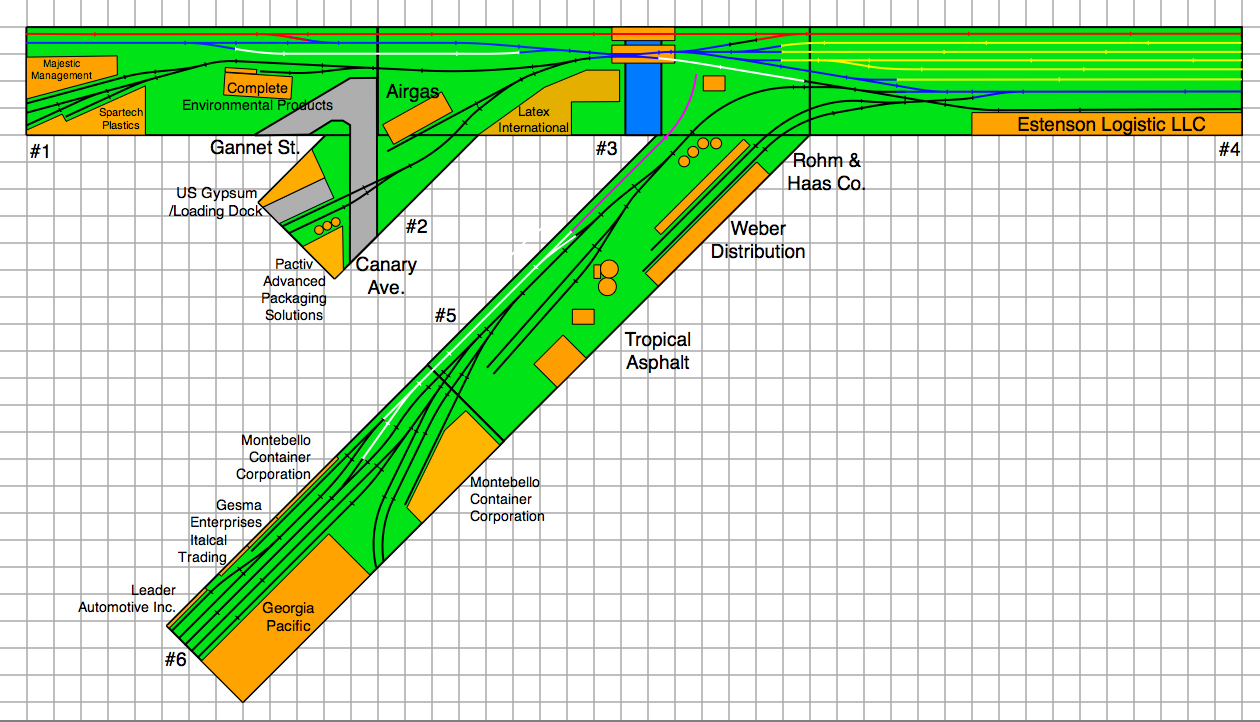La Mirada, CA Industrial Switching Layout Progress